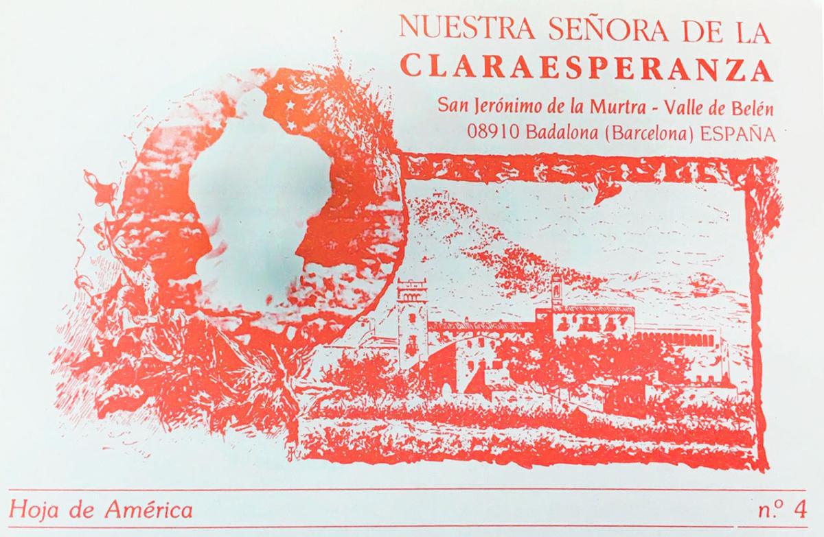 Hoja Nuestra Señora De La Claraesperanza Pazyfiesta